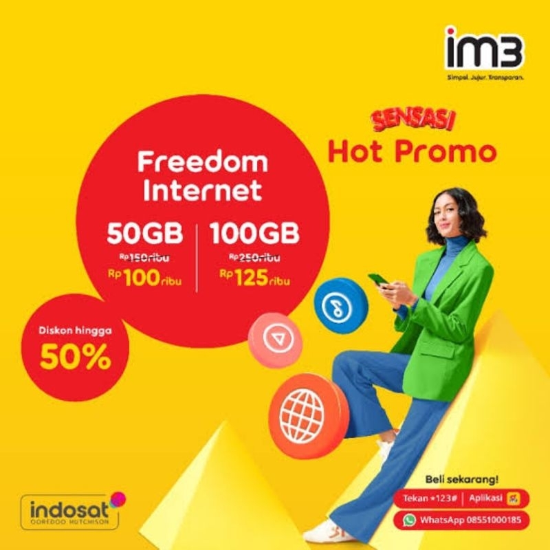 Jual PAKET DATA INDOSAT 100GB TANPA CEK | Shopee Indonesia