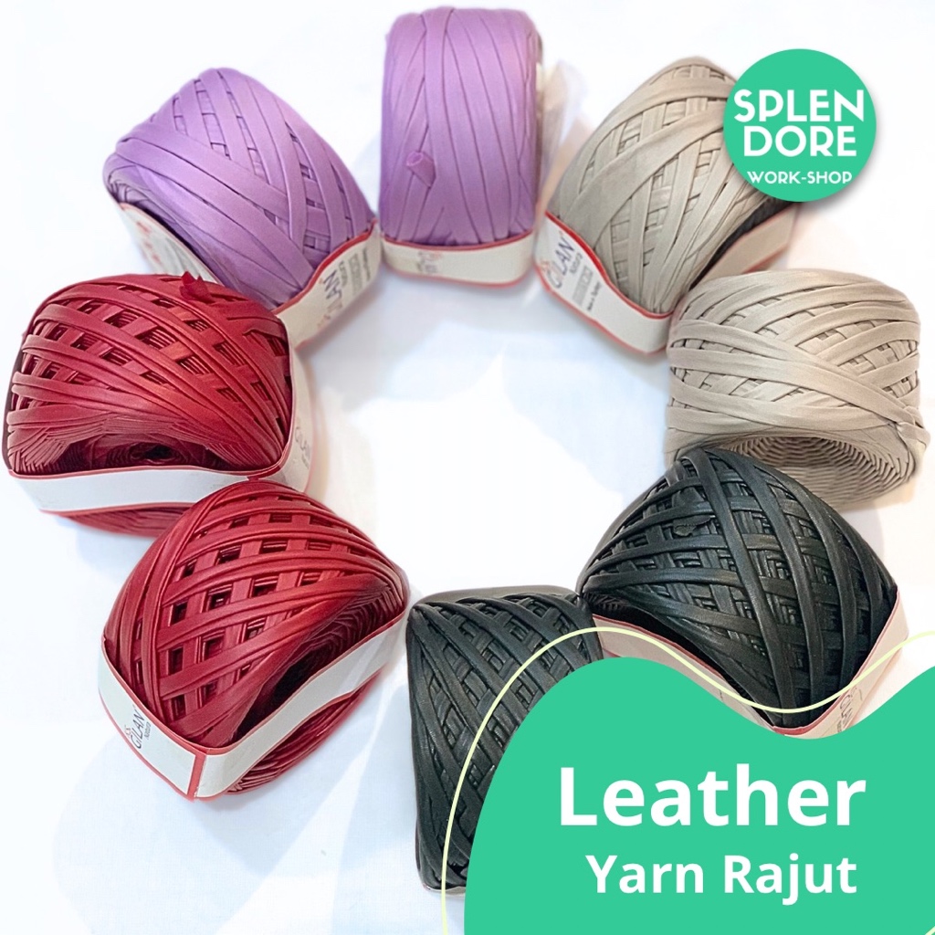 Jual Leather Yarn Benang Kulit Crochet Tas Rajut | Shopee Indonesia