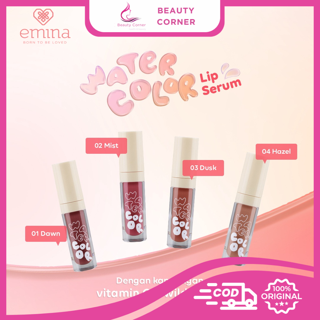 Jual Emina Watercolor Lip Serum | Shopee Indonesia