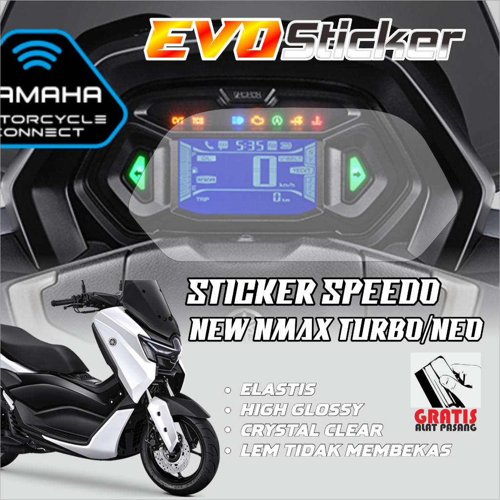 Jual Stiker Speedometer motor NMAX TURBO / NEO / TECH MAX Sticker ...