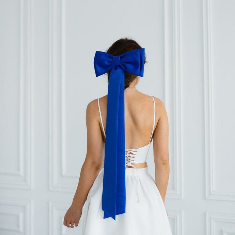 Jual [PI252]Jepit ramput pita panjang BRIDE SIMPLE /Hair clip pita ...