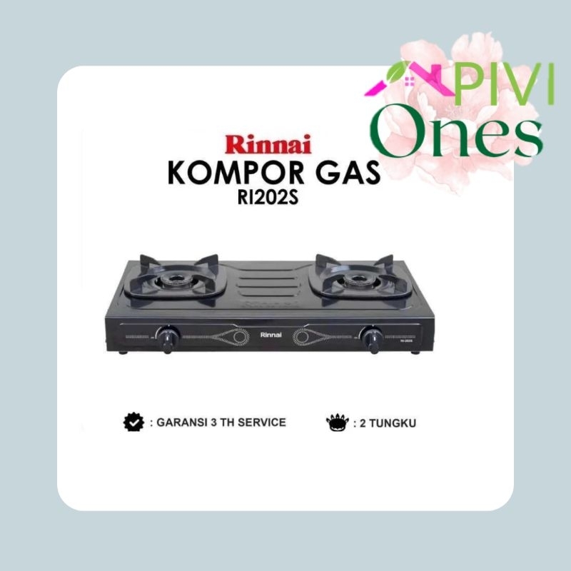 Jual Rinnai RI-202S Kompor Gas Ceflon 2 Tungku Sun Burner RI202S ...
