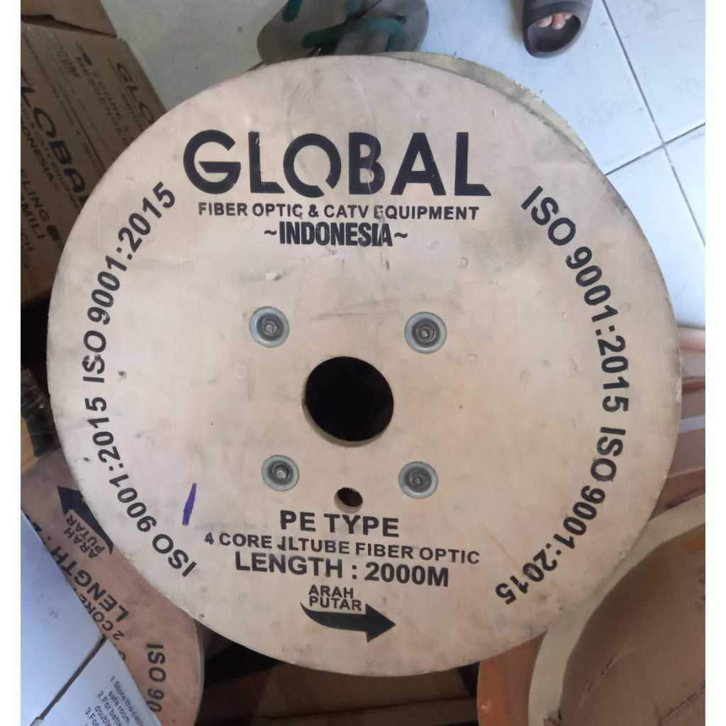 Jual GLOBAL 4 Core 3 Seling 1Km 2Km JELLY TUBE Kabel Dropcore 4Core ...