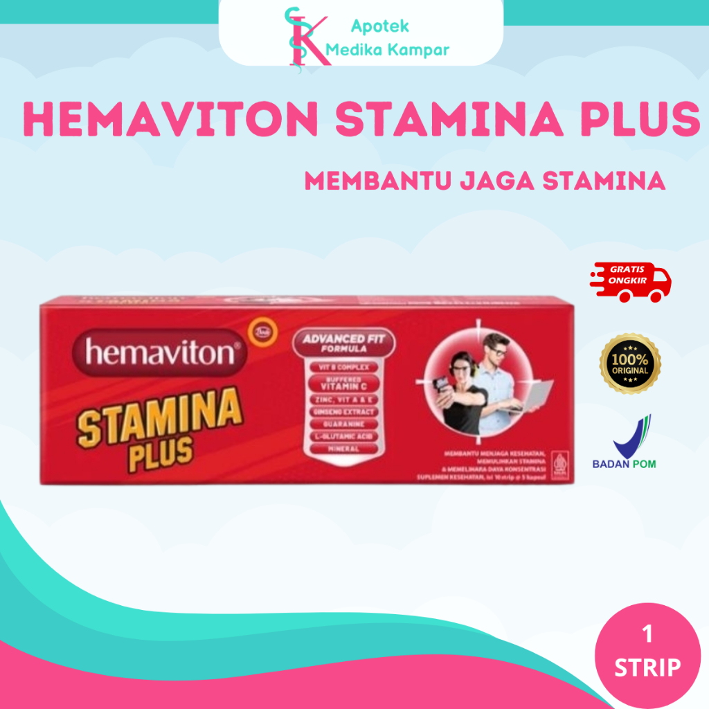 Jual Hemaviton Stamina Plus Per Strip 5 Kapsul/ Untuk menjaga Stamina ...