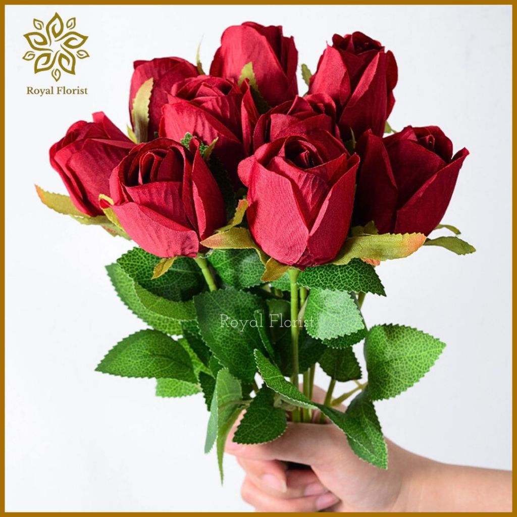 Jual Mawar Kuncup 1 Tangkai/Mawar Palsu Artifcial/Bunga Bouquet/Bunga ...