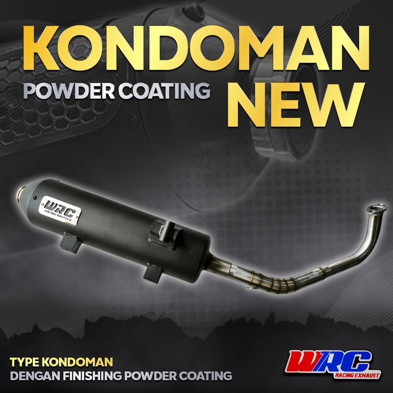 Jual KNALPOT RACING KONDOMAN NEW POWDER COATING VARIO, NMAX, PCX, AEROX ...