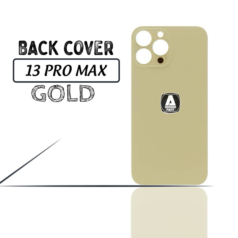 Jual BACKDOOR / BACKGLASS IPH 13 PRO MAX GOLD | Shopee Indonesia
