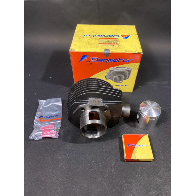 Jual Blok seher cylinder silinder komplit 2 lubang, ring tipis vespa ...