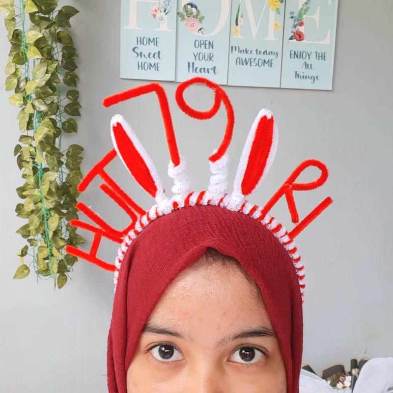 Jual Bando 17 agustusan / BANDO KAWAT BULU / FREE PACKING / bando merah ...