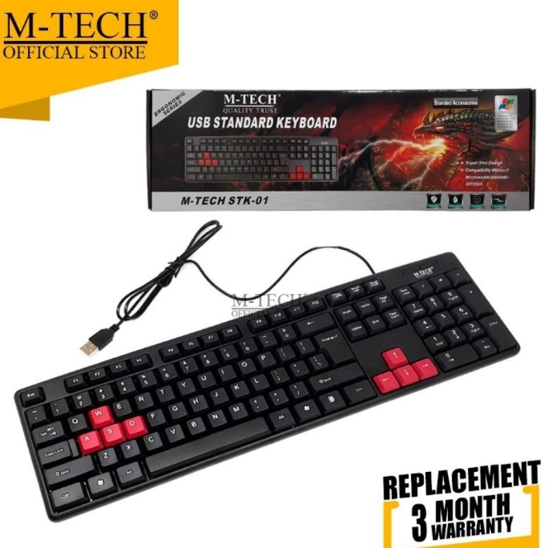 Jual Keyboard usb M-tech Stk-01 Satu paket Mouse MT-129 | Shopee Indonesia