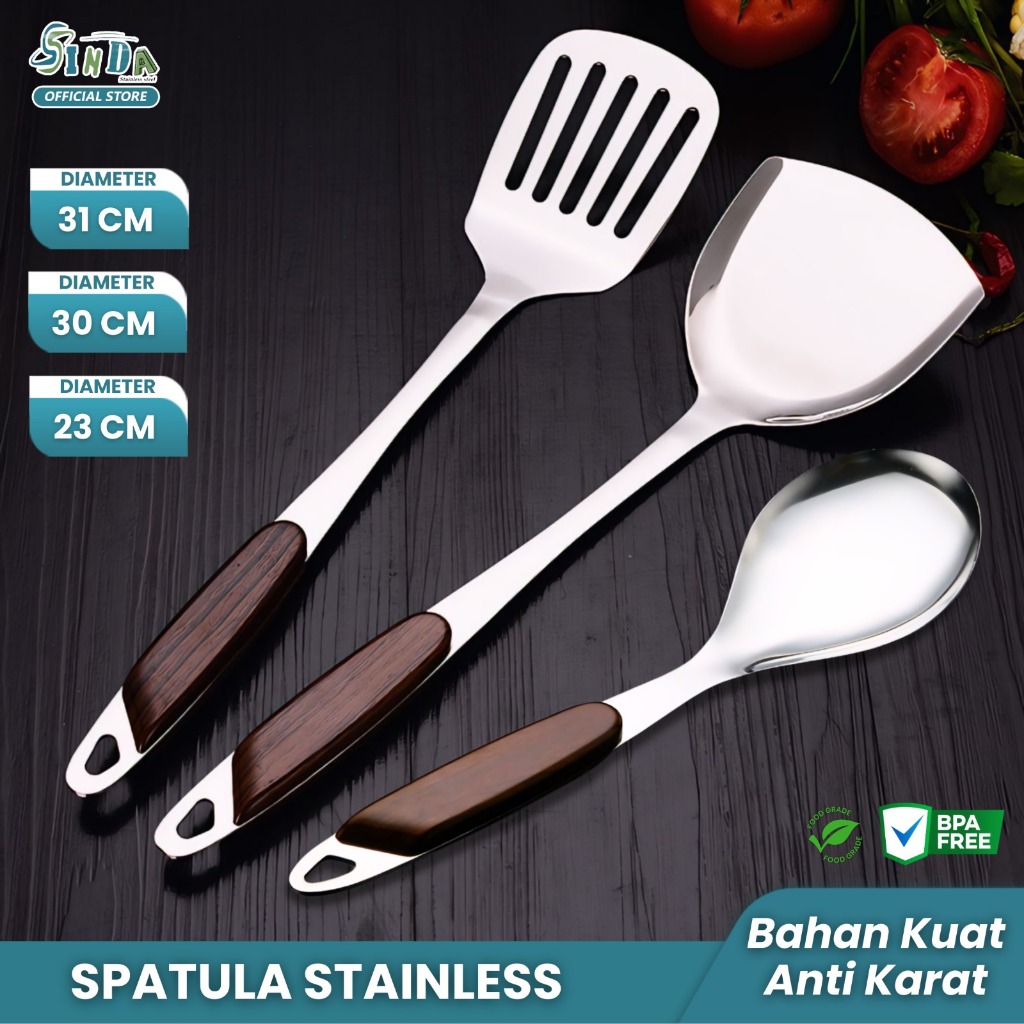 Jual Sinda Sodet Stainless Steel SUS 304 Spatula Sutil Susuk ...