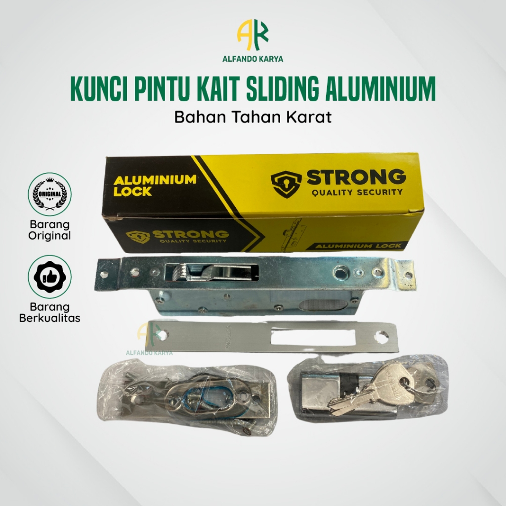 Jual Kunci Pintu Sliding Geser Alumunium Aksesoris Pintu Kuat Bahan ...