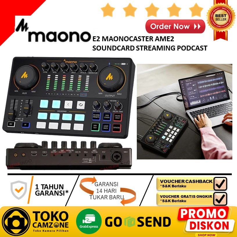 Jual Maono E2 Maonocaster AME2 AM-E2 Soundcard Streaming Podcast GARANSI RESMI | Shopee Indonesia