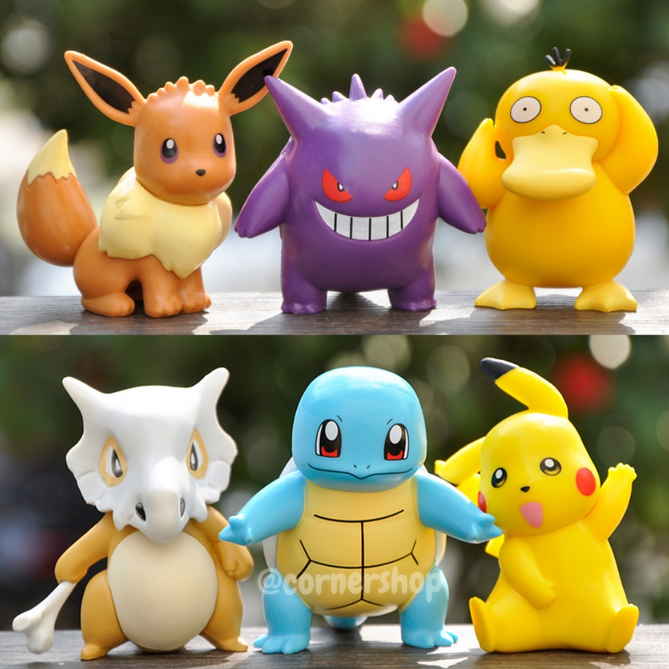 Jual [CornerShop] Figurine Pokemon Pikachu Bone Action Figur Miniatur ...