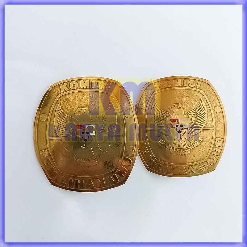 Jual Pin Lencana Logo Komisi Pemilihan Umum Full Logam Pin KPU Garuda ...