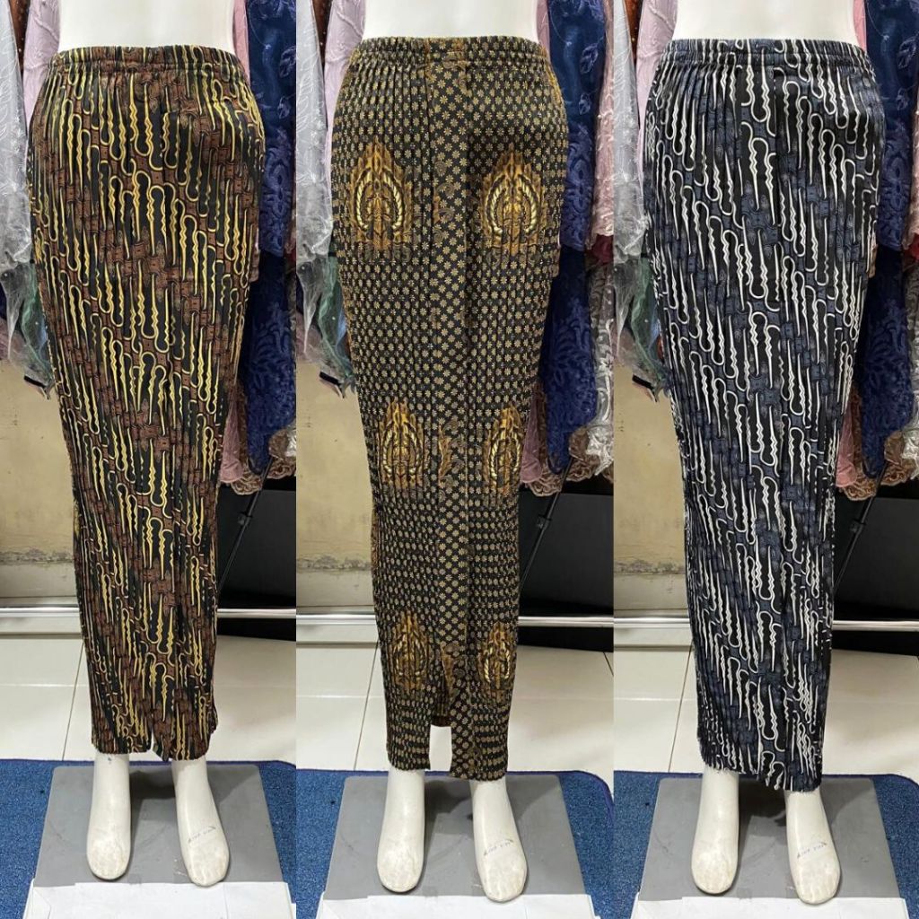 Jual Rok Plisket Wiron Panjang/ Rok Plisket Span Wiron Modern | Shopee ...