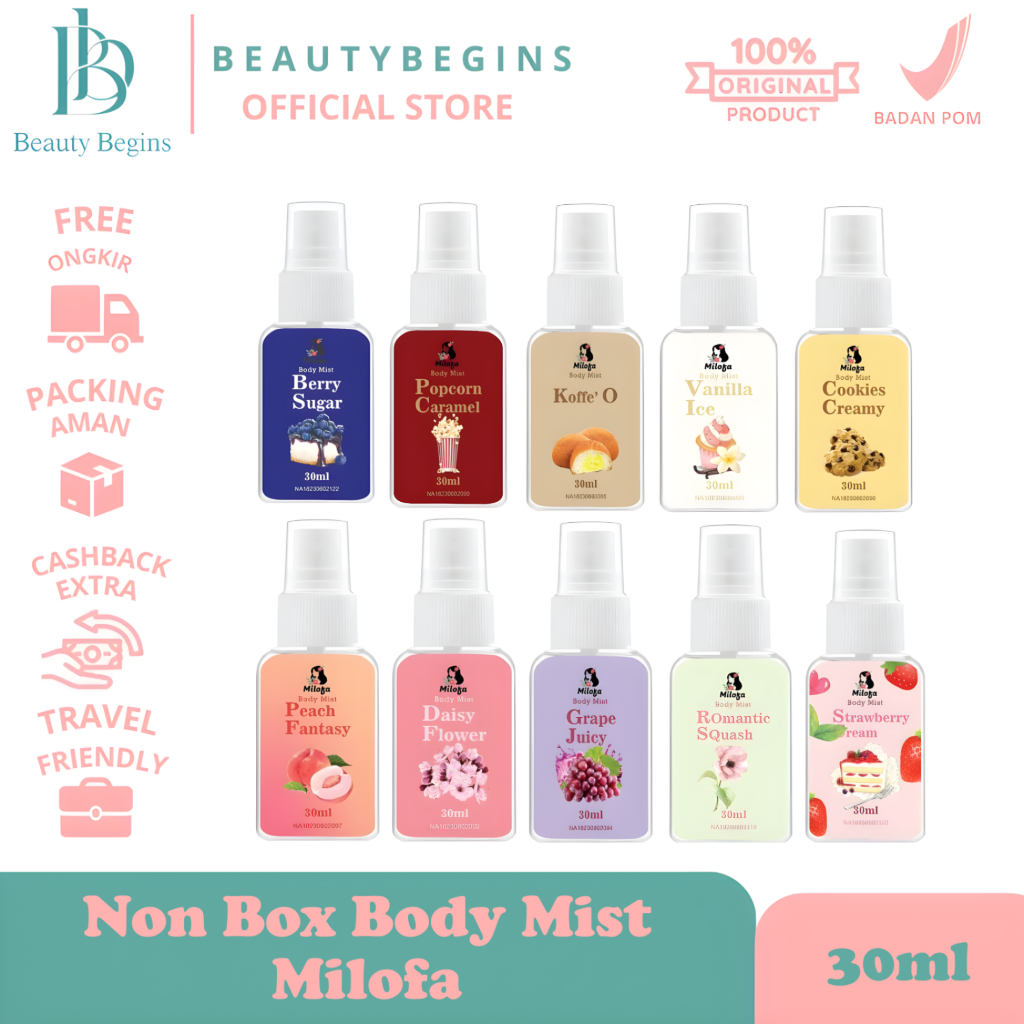 Jual BB - [BPOM] Parfum Body Mist Milofa 30ml Body Mist Non Box Koffe ...