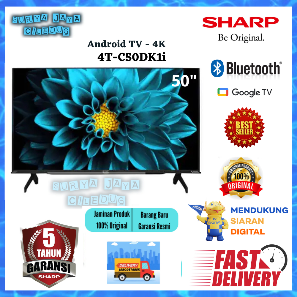 Jual SHARP LED TV 4T-C50DK1I 50 INCH ANDROID TV 4K Bonus Bracket ... Jual SHARP LED TV 4T-C50DK1I 50 INCH ANDROID TV 4K Bonus Bracket ...