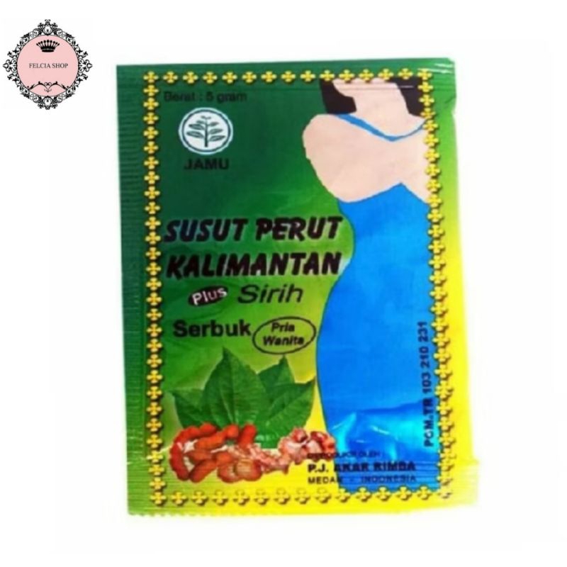 Jual Jamu Serbuk Susut Perut Kalimantan Plus Sirih Sachet | Shopee ...
