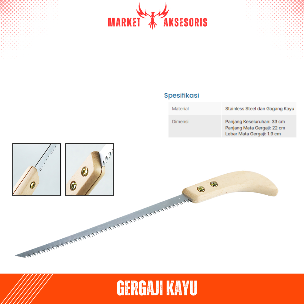 Jual Gergaji Jepang Tokusuke Rip Cut Geraji Potong Manual Kayu PVC ...