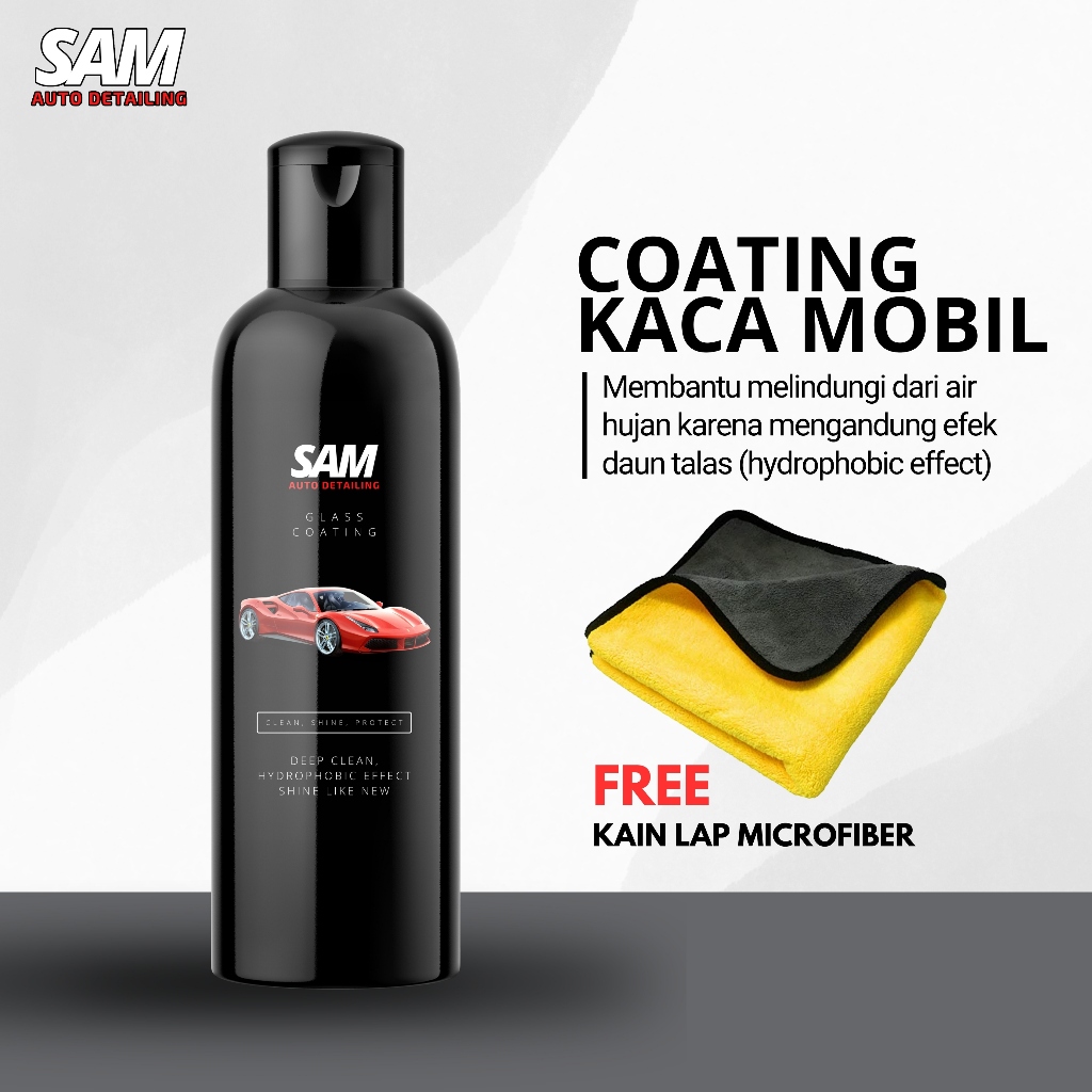 Jual Glass Coating Efek Daun Talas / Glass Coating Hydrophobic / Pelindung Kaca Anti Air / Glass ...