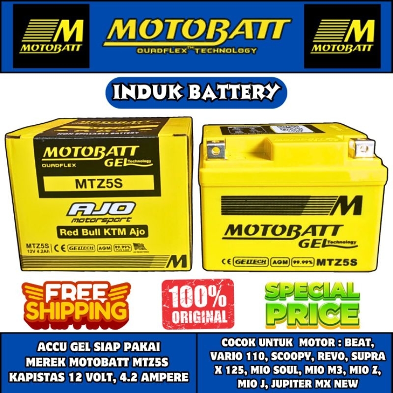 Jual Aki Kering Motor Honda Beat Fi Beat Karbu Beat Street Beat POP Vario 110 CW Karbu Supra X ...