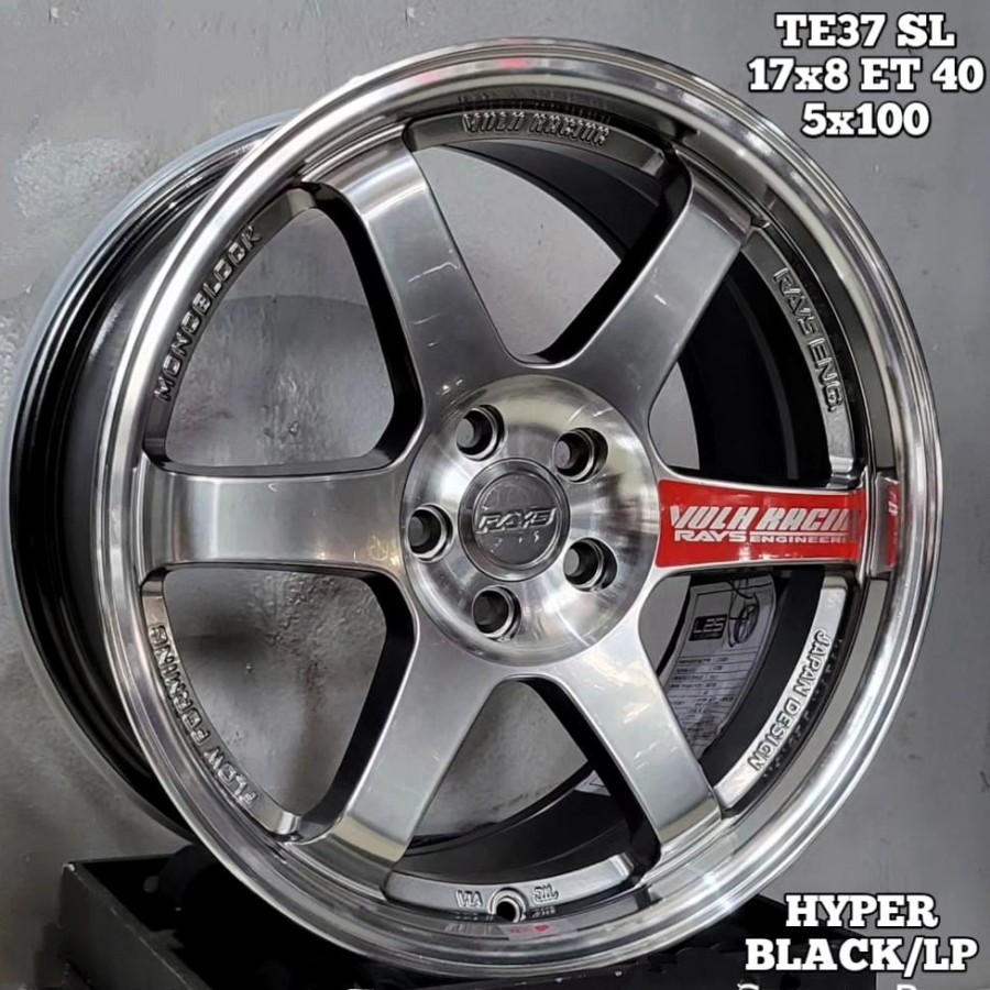 Jual velg ring 17 lebar 8 TE37 FLOW FORMING velg r17 altis yaris cros veloz | Shopee Indonesia