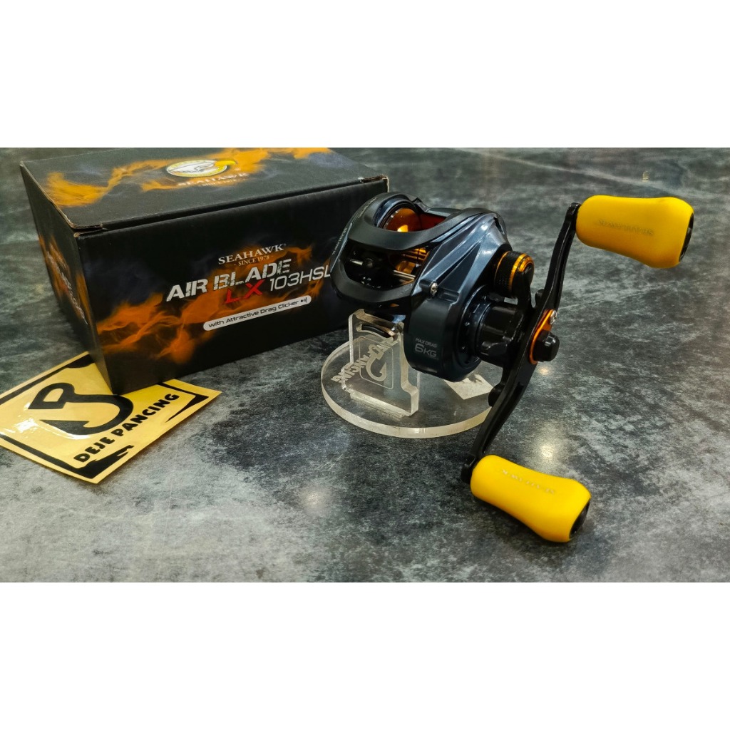 Jual Reel Baitcasting Seahawk Air Blade Lx 103Hsl 2024 Handle Kiri | Shopee Indonesia