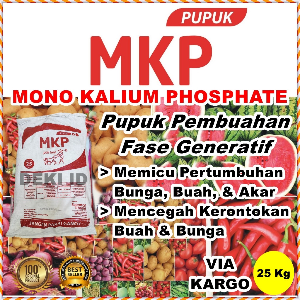 Jual MKP Pak Tani 25 Kg Via Kargo Pupuk Pembuahan & Pembungaan Fase ...