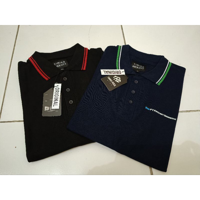 Jual Baju Kaos Polo Shirt PT Freeport Indonesia Papua (Timika Rock City ...