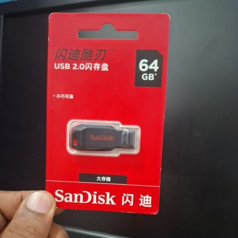 Jual SanDisk Flash Drive USB 2.0 CZ50 Cruzer Blade FlashDisk 64 GBPendrive | Shopee Indonesia