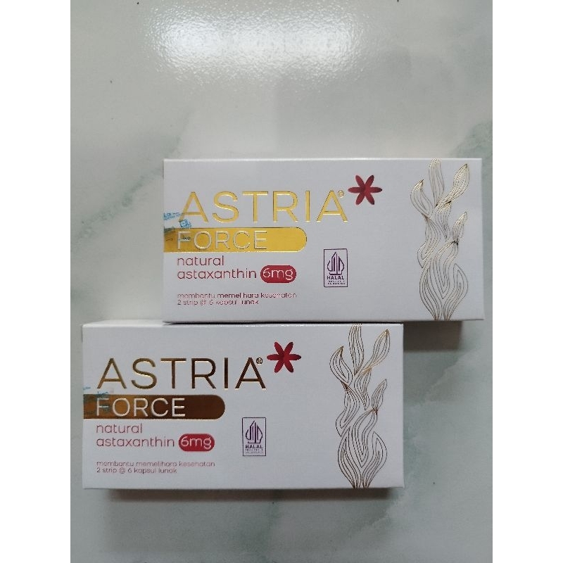 Jual astria force astaxanthin 6mg ( isi 2 strip @6 capsule ) | Shopee ...