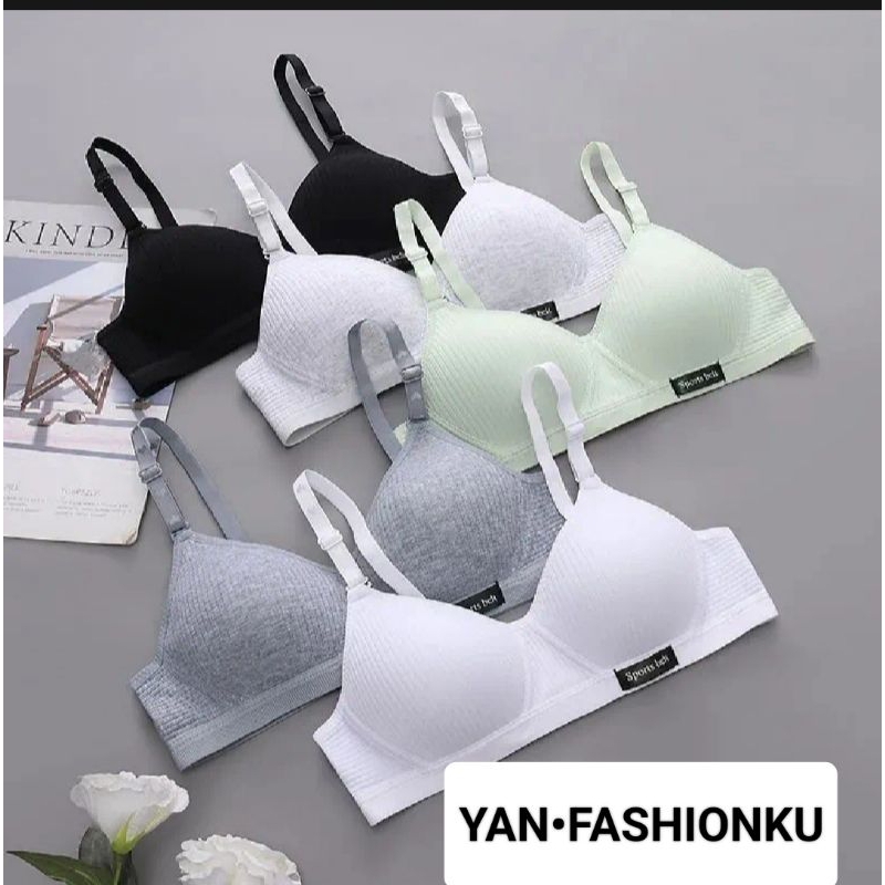 Jual Grosir!! bra wanita isi 6 pcs/bh wanita polos/bra tanpa kawat/bra ...