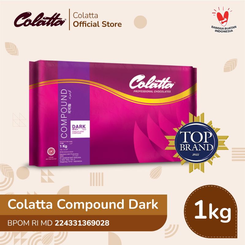 Jual Collata Compound Dark Chocolate 1kg ( EXP MEI 2026 ) | Shopee ...