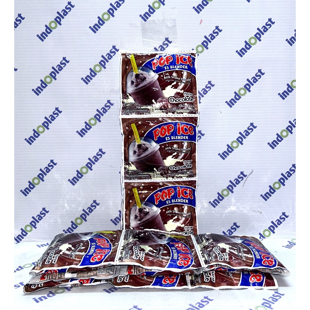 Jual Pop Ice Minuman Es Blender Rasa Chocolate 10 Pcs X 25 Gram ...