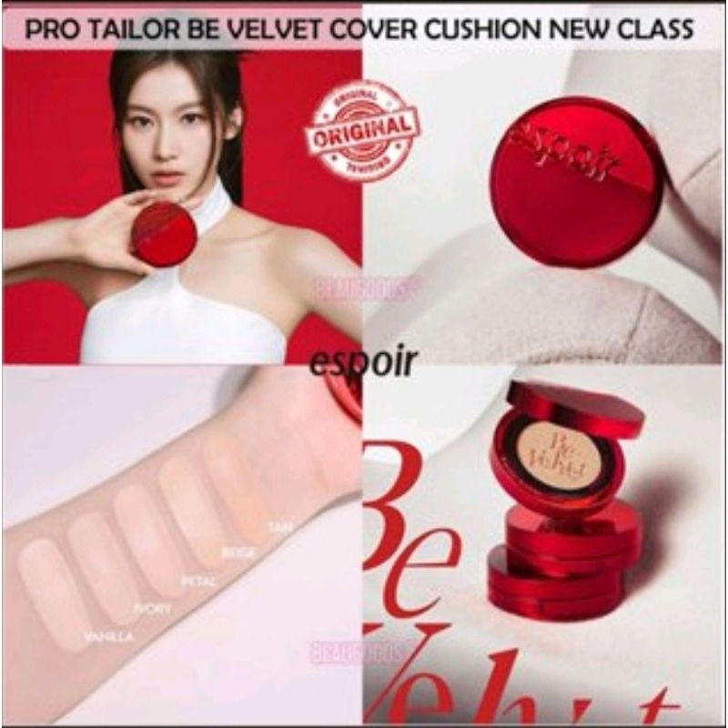 Jual ORIGINAL KOREA - NEW ESPOIR Pro Tailor Be Velvet Cover Cushion ...