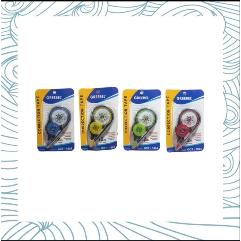 Jual GREEBEL CORRECTION TAPE TIP EX KERING TIPE X GCT1924|TIP EX ROL ...