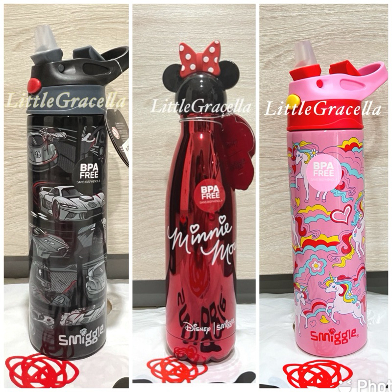 Jual Smiggle thermos bottle spiderman/minnie mouse botol thermos ...
