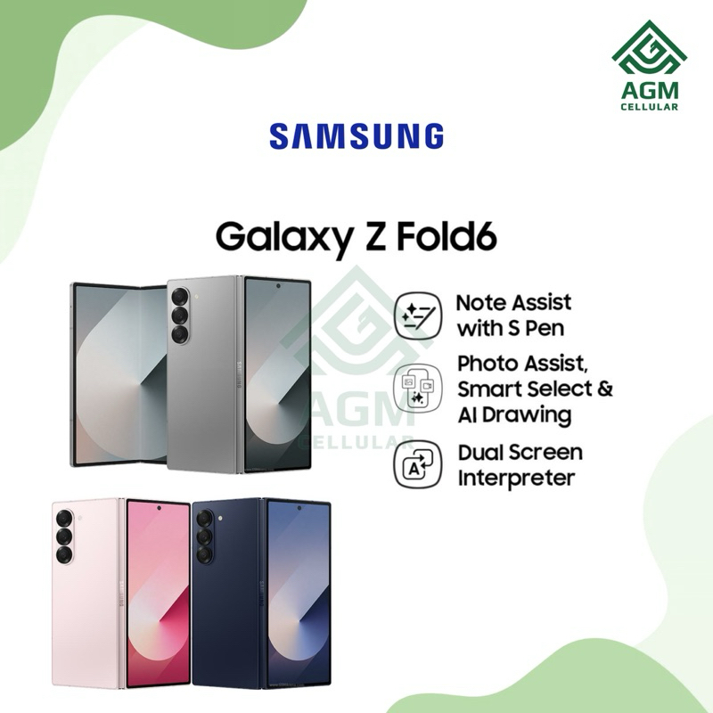 Jual HANDPHONE SAMSUNG GALAXY Z FOLD 6 RAM 12GB/1TB | 12GB/512GB | 12GB ...