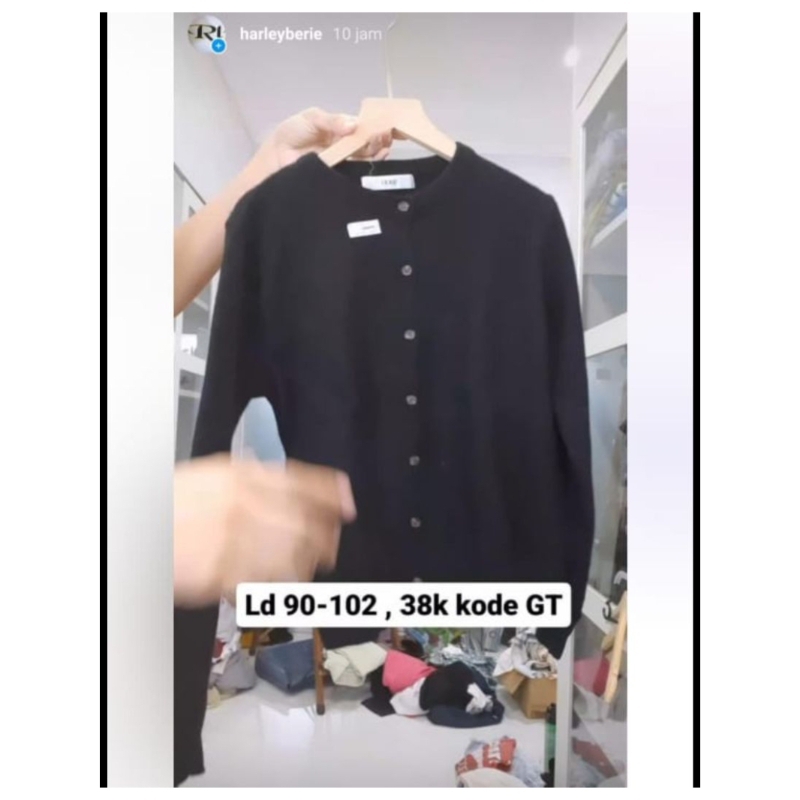 Jual Cardi Top Hitam (REQUEST) | Shopee Indonesia