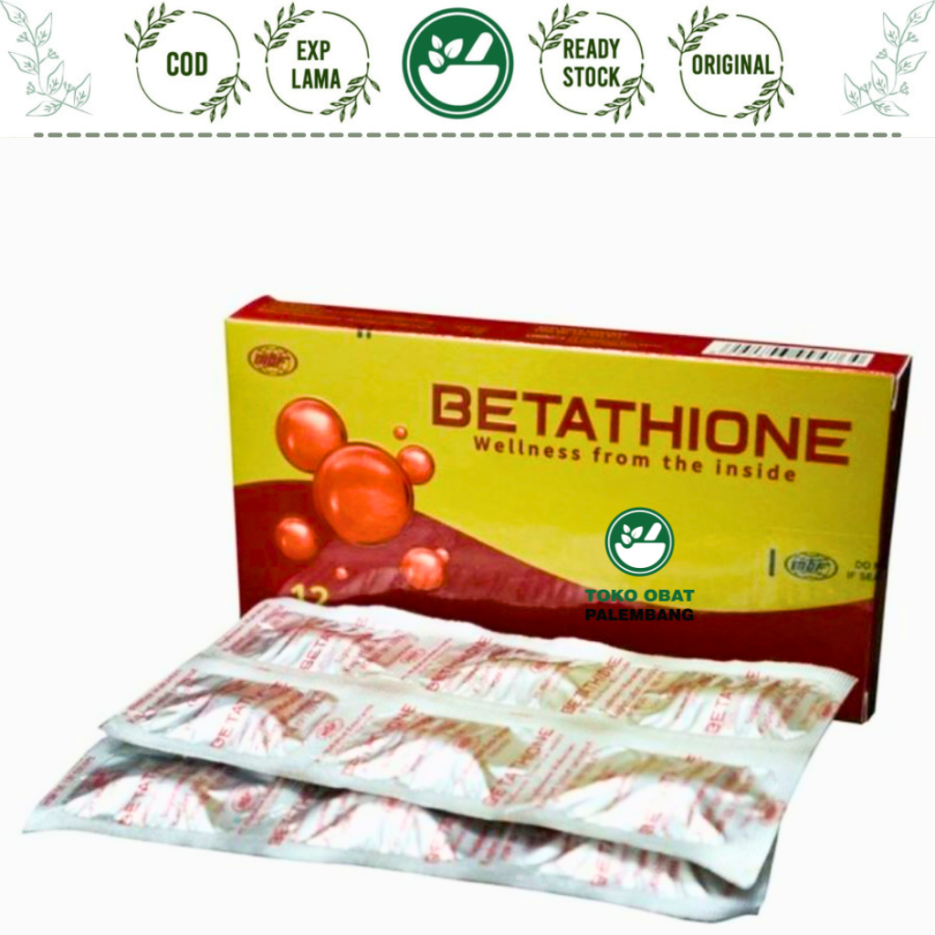 Jual Betathione Box isi 12 Tab Glutathione 500mg dan Astaxanthin 4mg ...