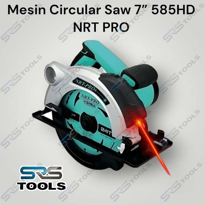 Jual NRT PRO 585 HD Circular Saw Listrik + Laser 7 Inch / Mesin Gergaji ...