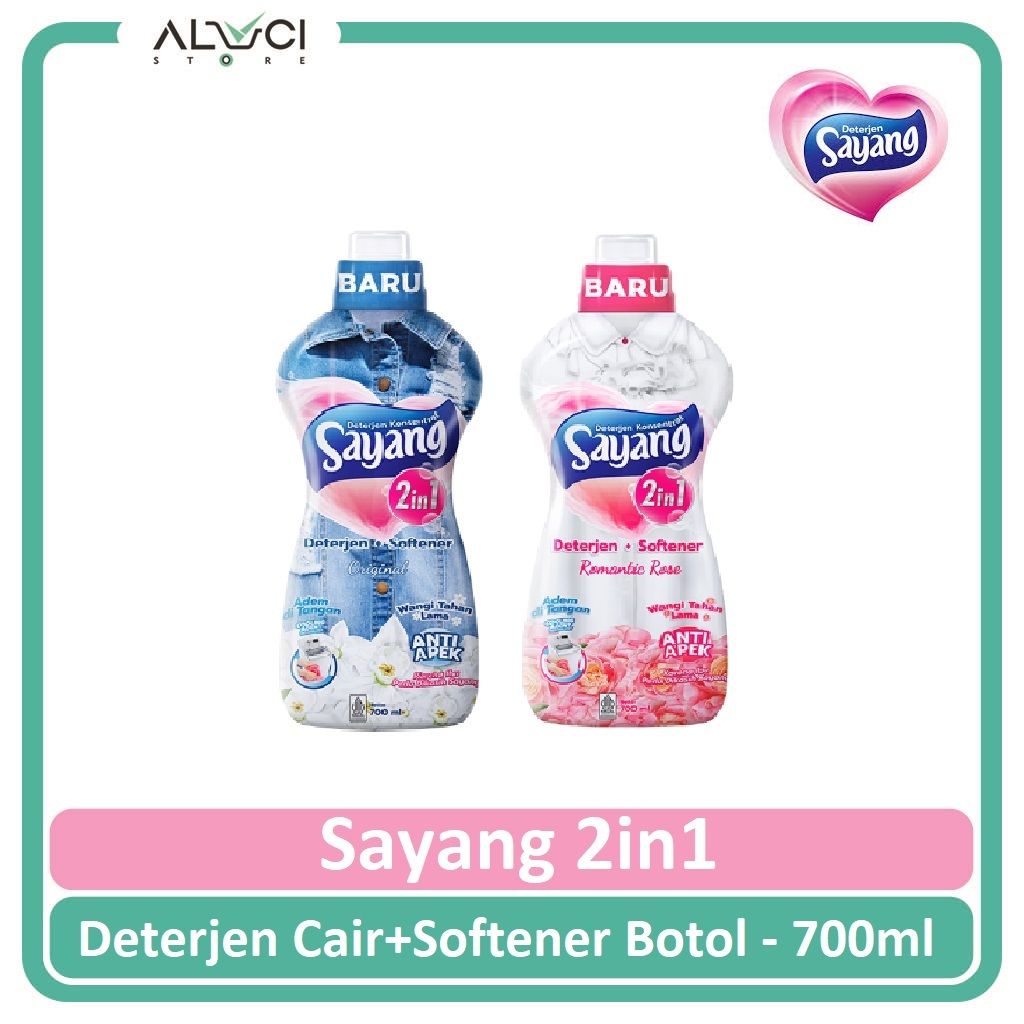 Jual Sayang 2in1 Deterjen+Softener Deterjen Cair Sabun Cuci Pakaian Botol 700ml | Shopee Indonesia