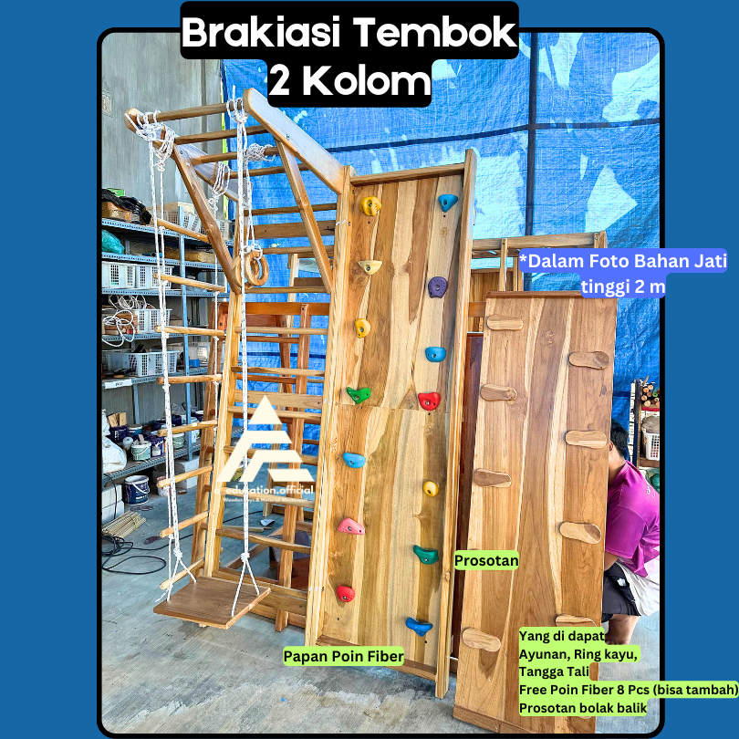 Jual Brakiasi Tembok 2 Kolom playground brakiasi mainan anak | Shopee ...