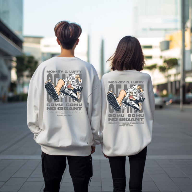 Jual sweater anime luffy one piece | pria wanita | sweater tebal ...