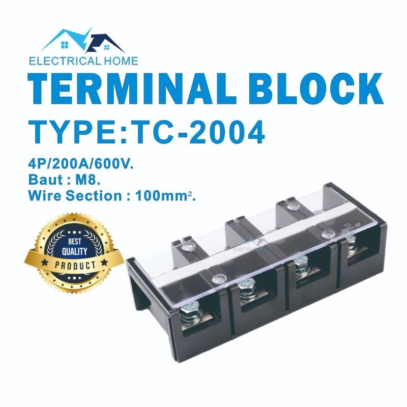 Jual TERMINAL BLOCK TC-2004 (200A 4pole) | Shopee Indonesia