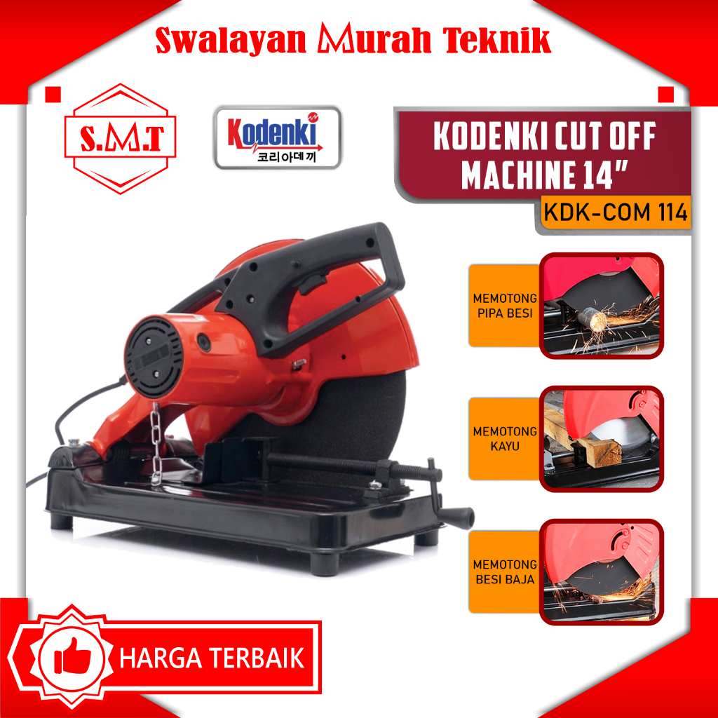 Jual KODENKI COM114 Mesin Potong Besi Kayu Aluminium 14" Cut Off ...