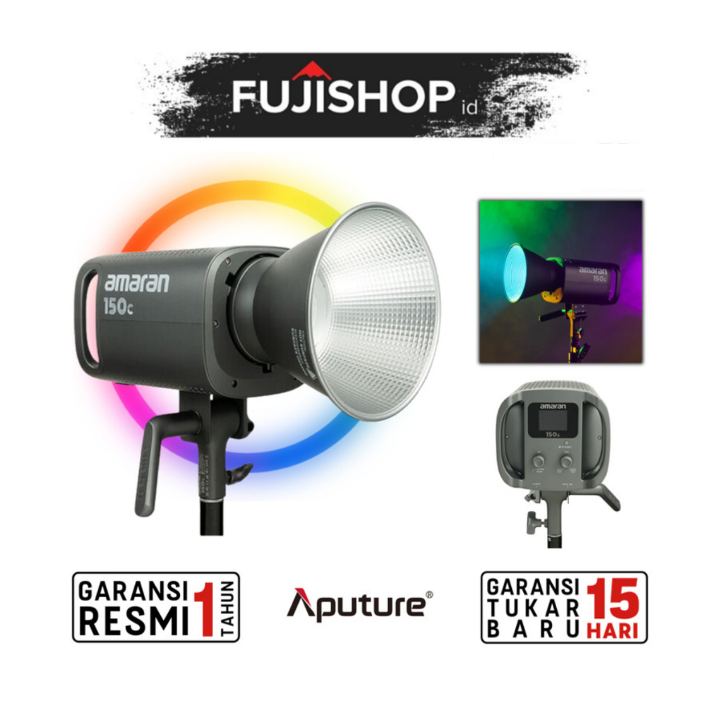 Jual Aputure Amaran 150c RGB LED Monolight Grey / 150W RGBWW Point-Source LED | Shopee Indonesia