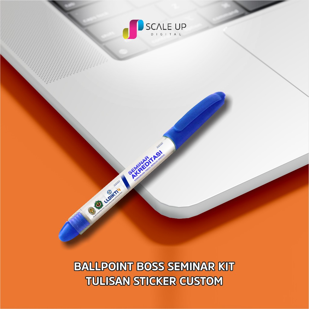 Jual BALLPOINT BOSS SEMINAR KIT TULISAN STICKER CUSTOM | Shopee Indonesia