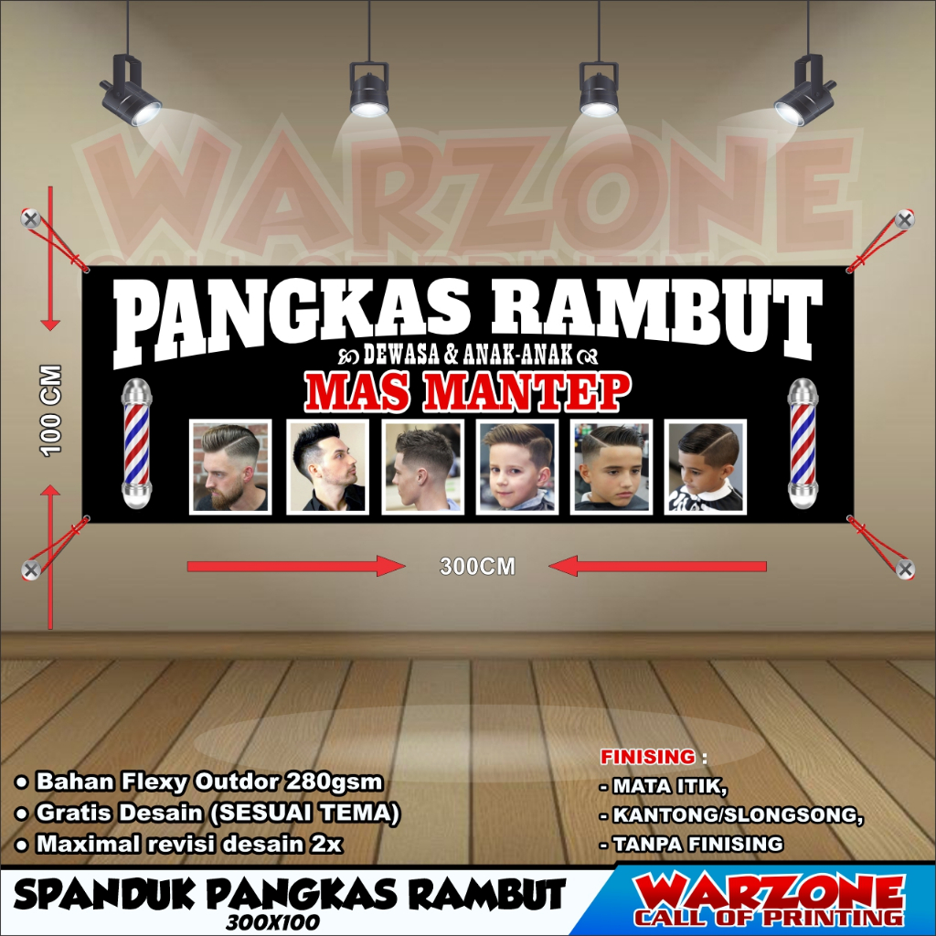 Jual SPANDUK PANGKAS RAMBUT/BANNER BARBERSHOP | Shopee Indonesia